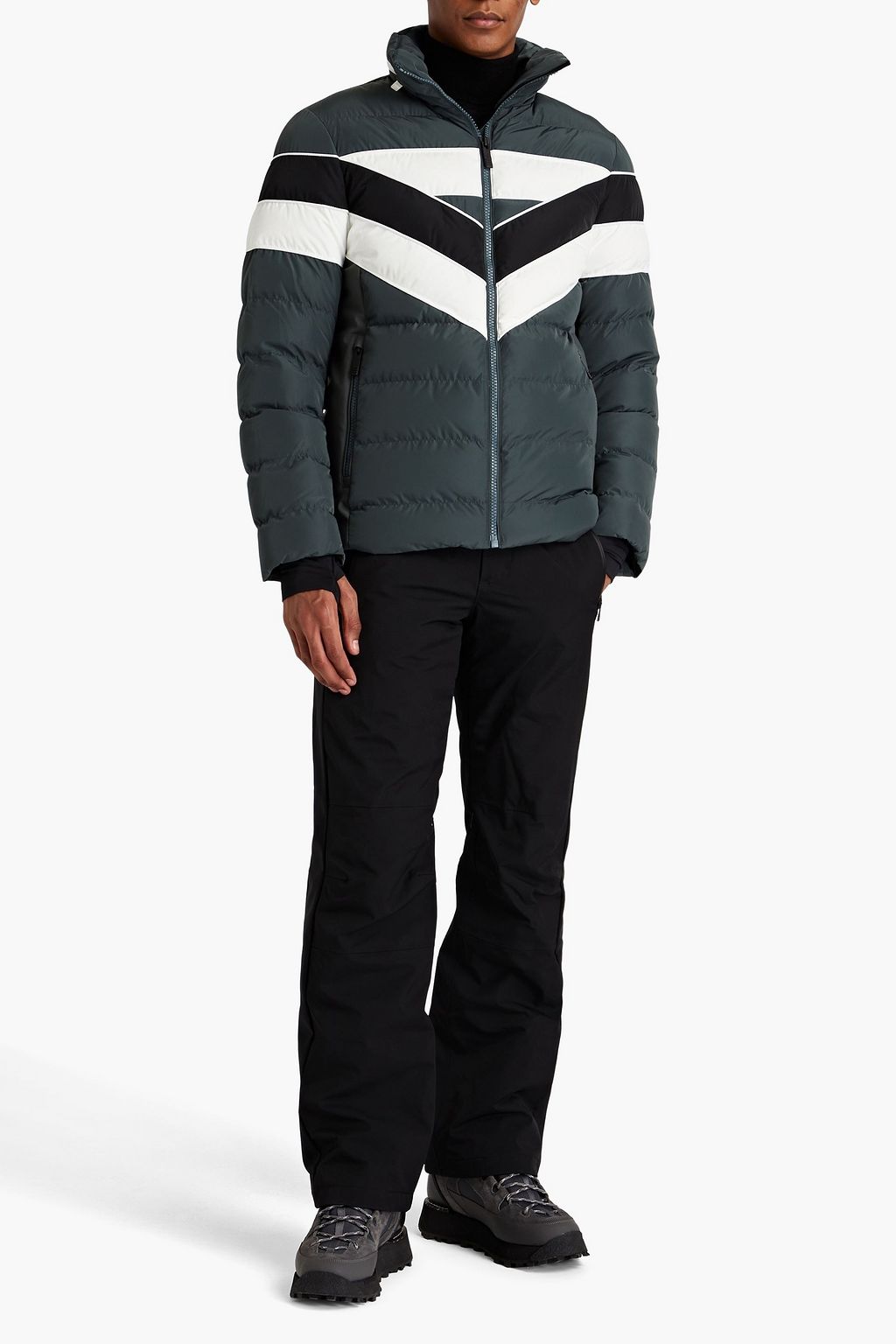 FUSALP Fernand Quilted Striped Ski Jacket – Winter Sportswear, Thermal ...